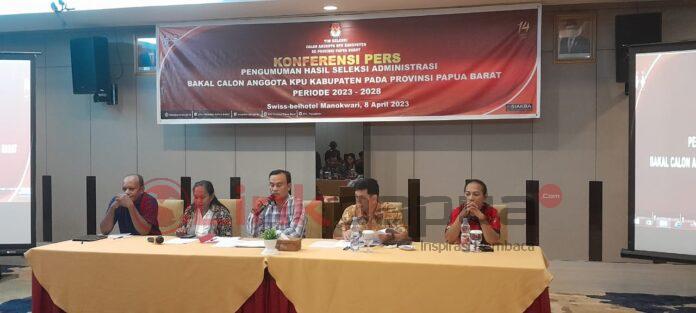 Tim Seleksi Umumkan Hasil Penelitian Administrasi Calon Anggota Kpu Se